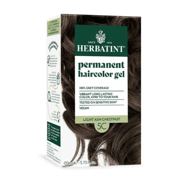 Herbatint Permanent Hair Colour Gel - Light Ash Chestnut 5C - The ...