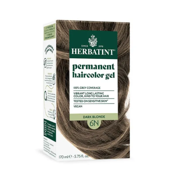 Herbatint Permanent Hair Colour Gel - Dark Blonde 6N - The Harvest Market