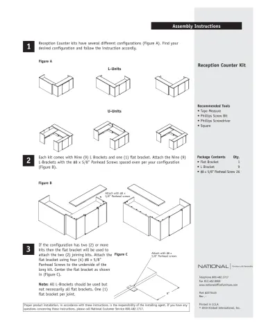 Assembly Instructions Downloads | Kimball International