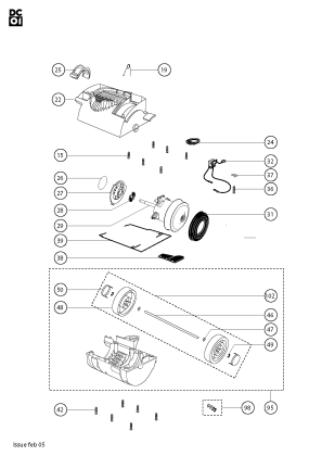 Dyson DC01 Absolute (Grey/Purple/Yellow) Vacuum Cleaner Parts
