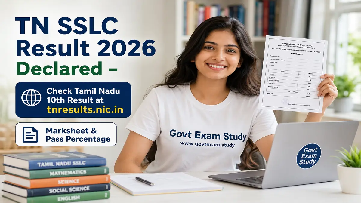 TN SSLC Result 2026: Check Tamil Nadu 10th Result Online