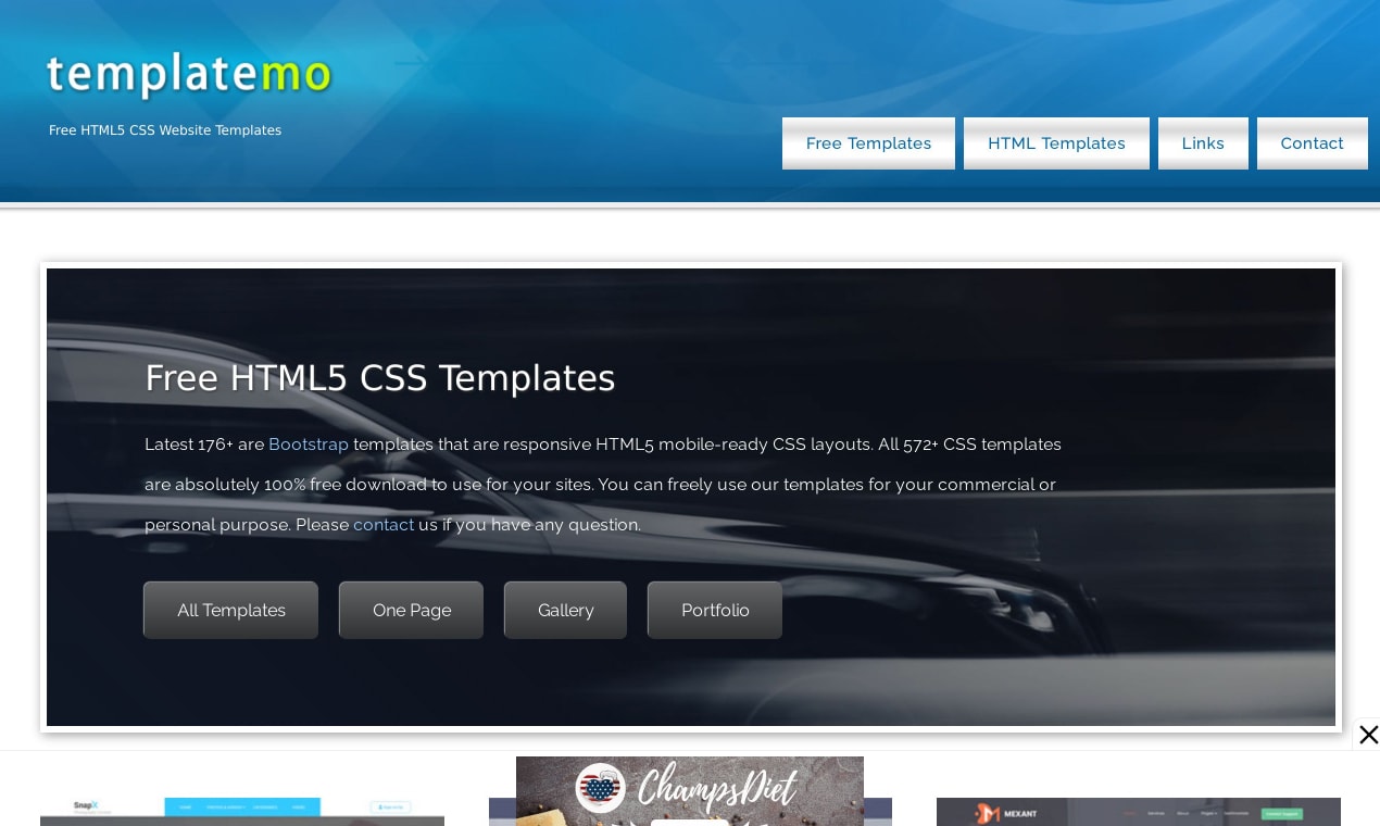 Templatemo - 572+ Free HTML CSS Website Templates | Resource.fyi
