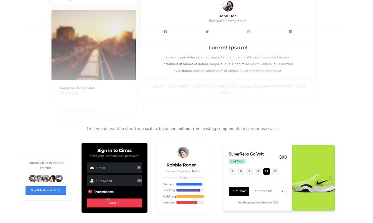 Cirrus CSS - The SCSS framework for the modern web. | Resource.fyi Cirrus CSS - The SCSS framework for the modern web. | Resource.fyi