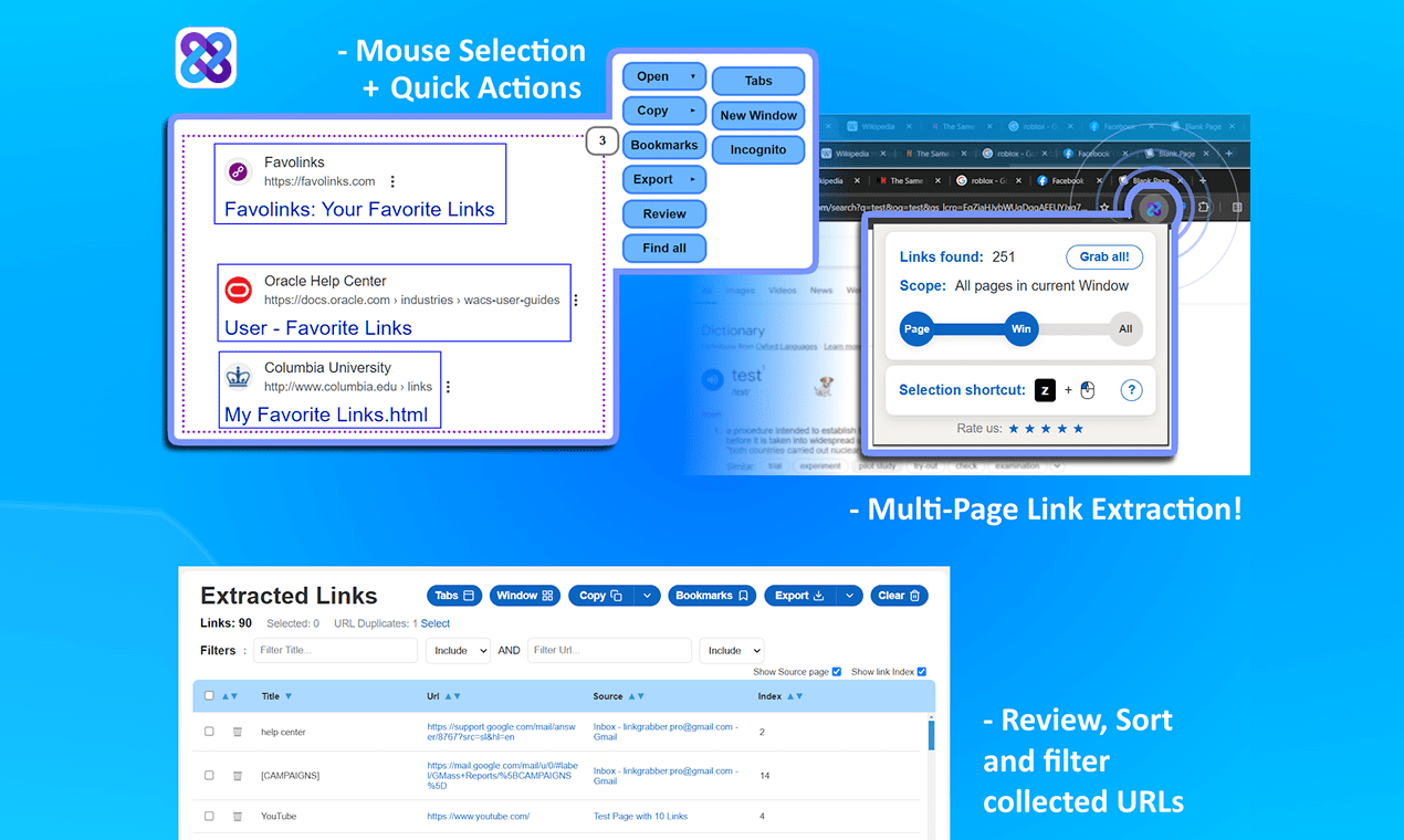 Link Grabber - Extract, Organize, and Filter page URLs | Resource.fyi