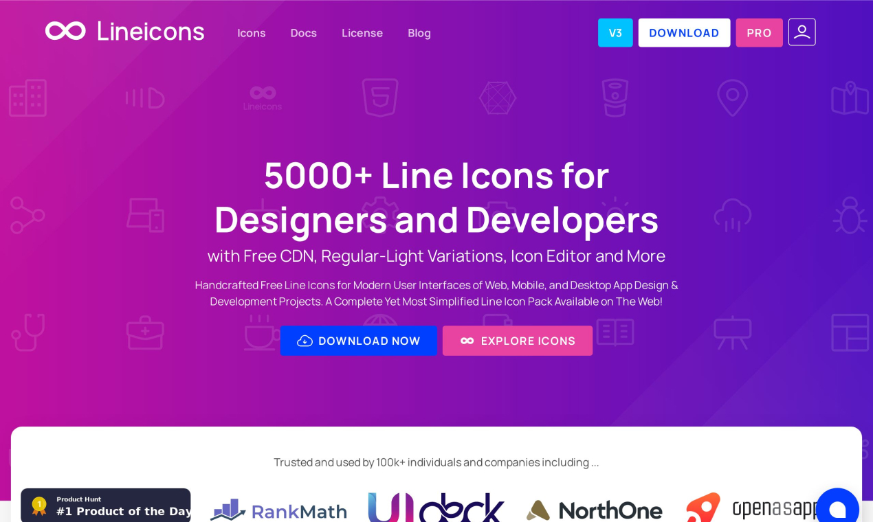 LineIcons - Free Line Icons for Designers and Developers | Resource.fyi