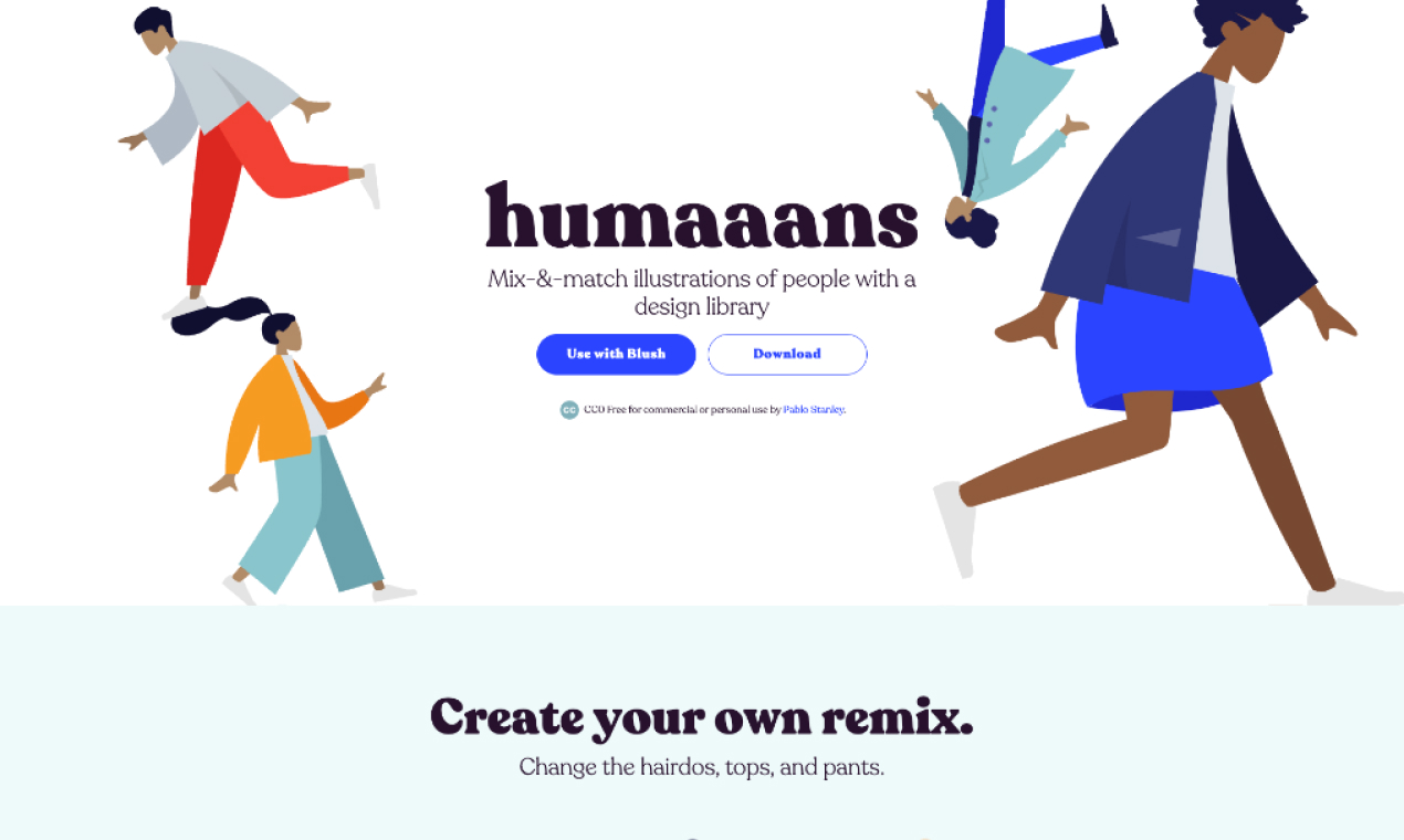 Humaaans - Mix & Match illustration library | Resource.fyi