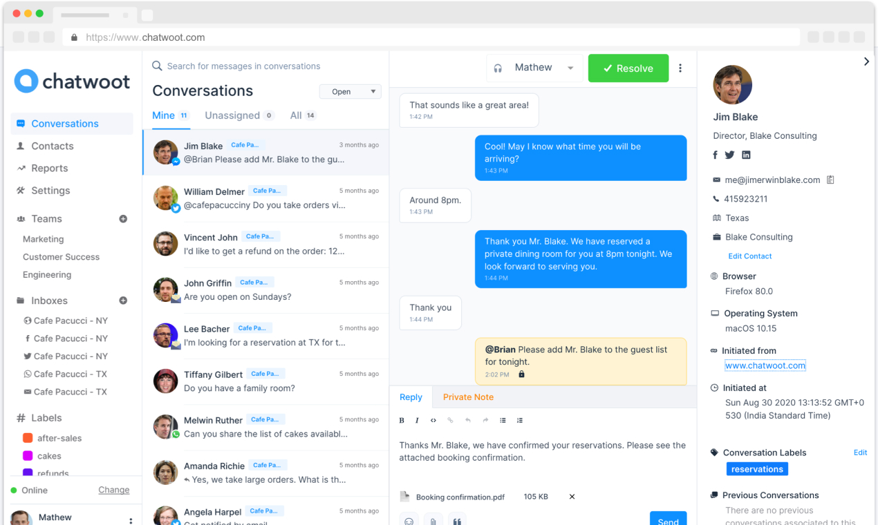 Chatwoot - Open-source customer engagement platform | Resource.fyi