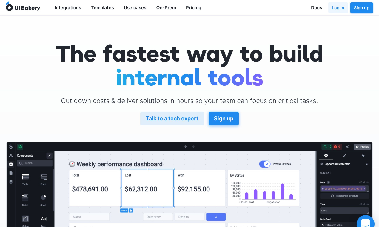 UI Bakery - Build internal tools faster than ever | Resource.fyi