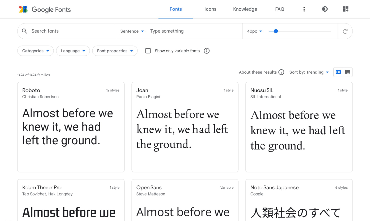 Google Fonts - Making the web more beautiful | Resource.fyi