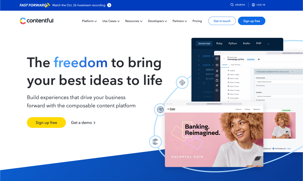 Contentful - The platform to bring your best ideas to life | Resource.fyi