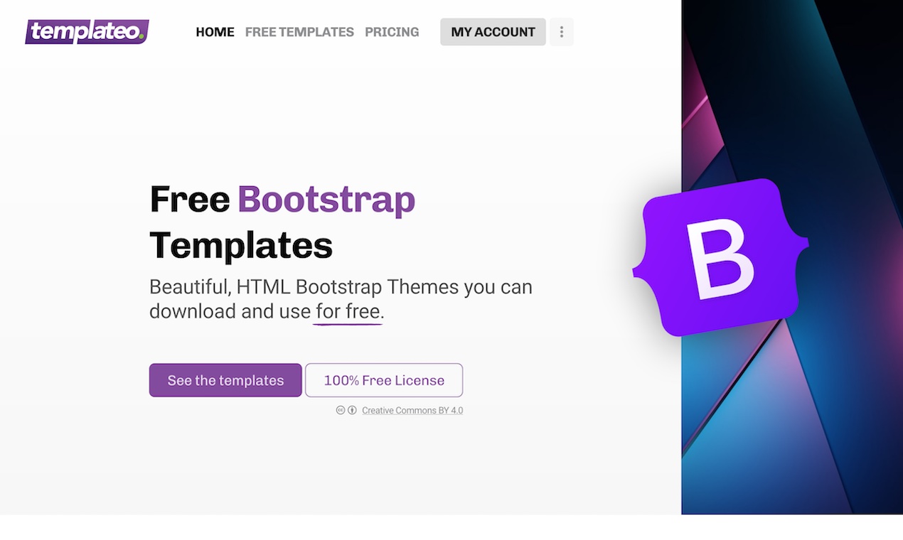 TEMPLATEO - Free Bootstrap Templates + Editor | Resource.fyi