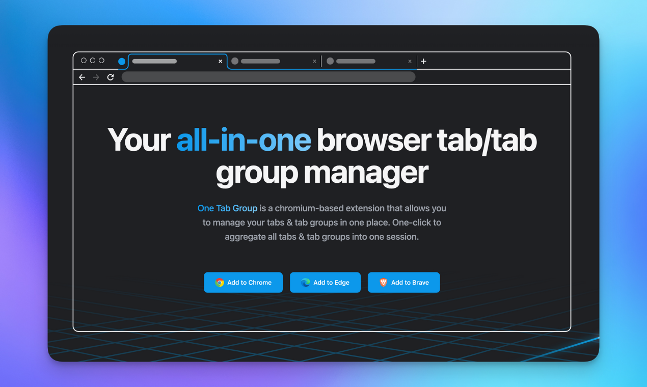 One Tab Group - Your all-in-one tab/tab group manager | Resource.fyi