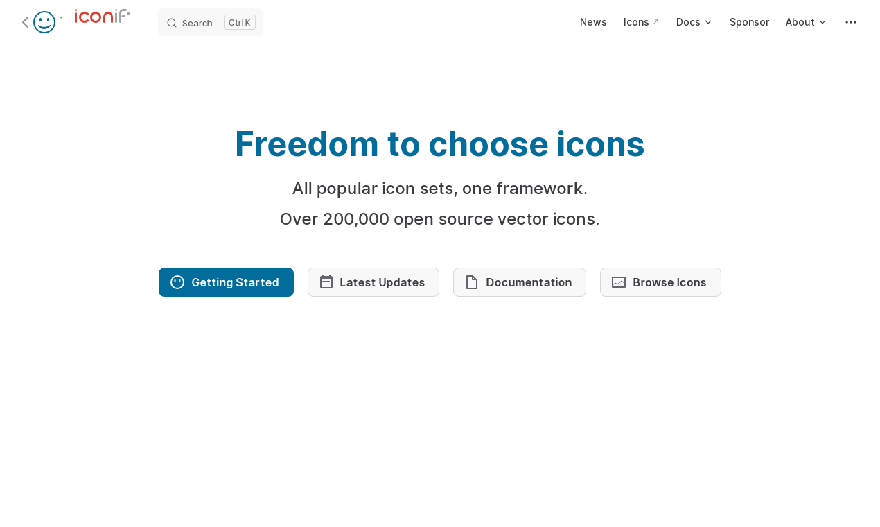 Iconify - Ultimate Icon Framework with | Resource.fyi
