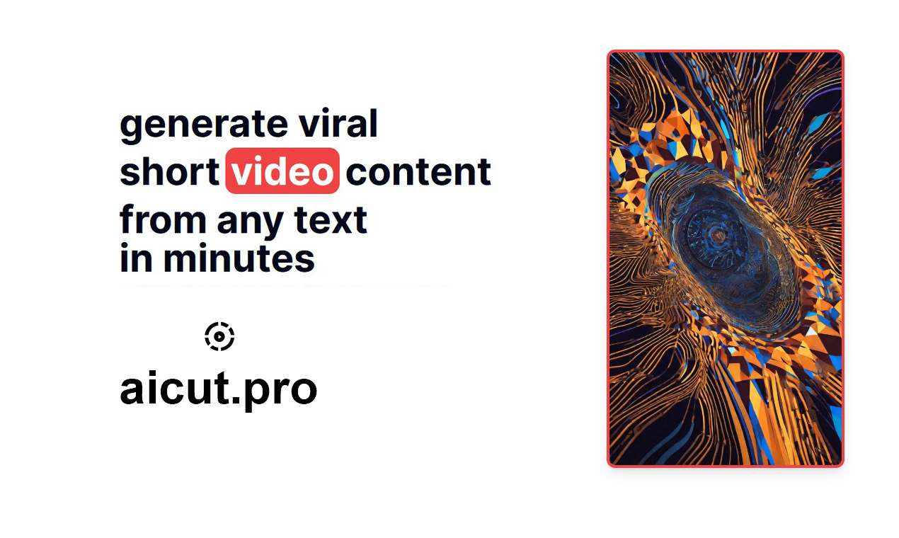 Aicut Generate Short Video Content Resource Fyi