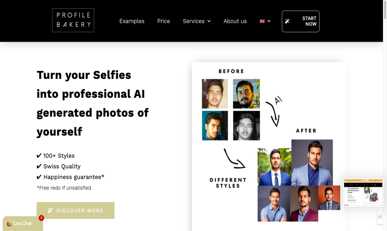 Profile Bakery - Headshot generator, Image Generator | Resource.fyi