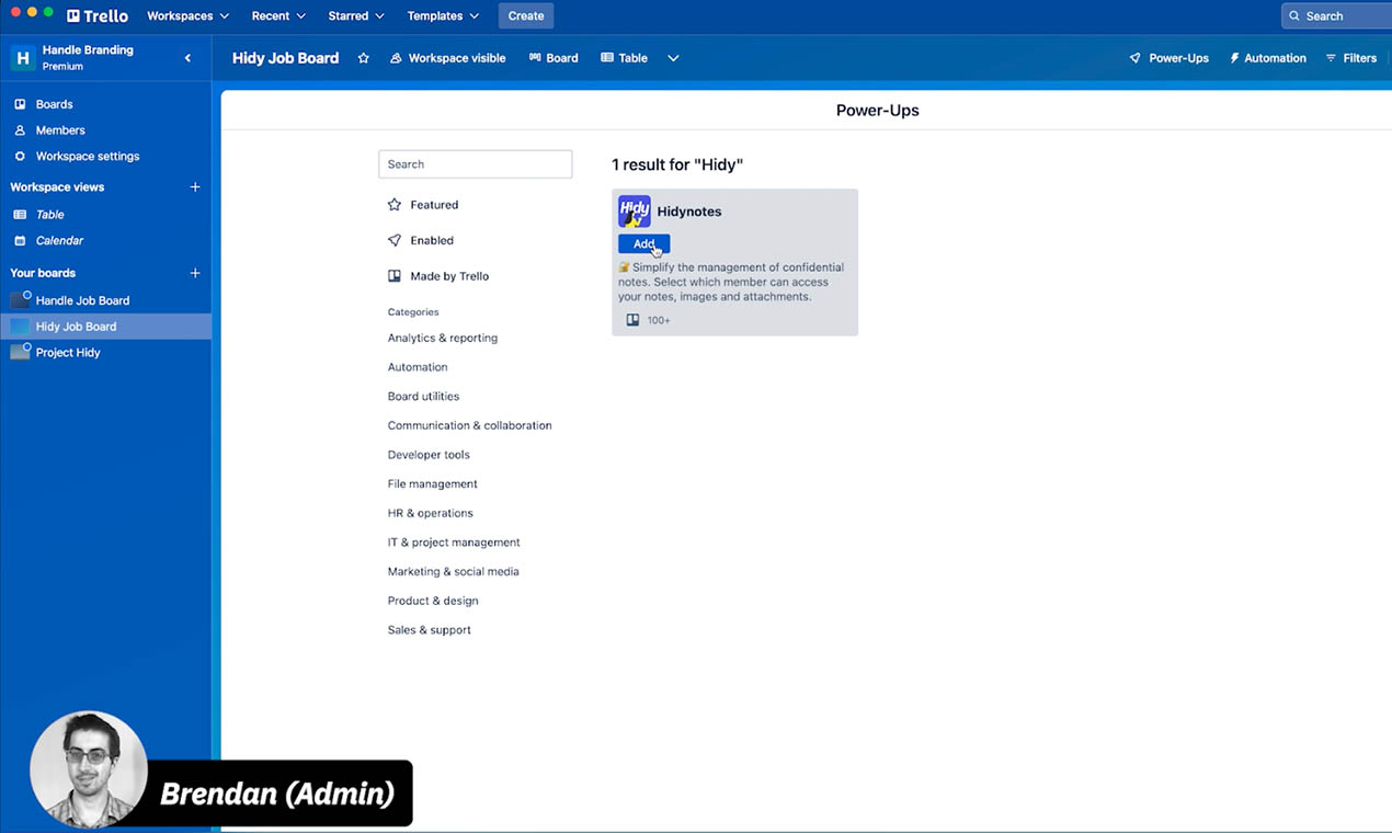 Hidynotes Trello Powerup - Trello Private Notes Managed | Resource.fyi