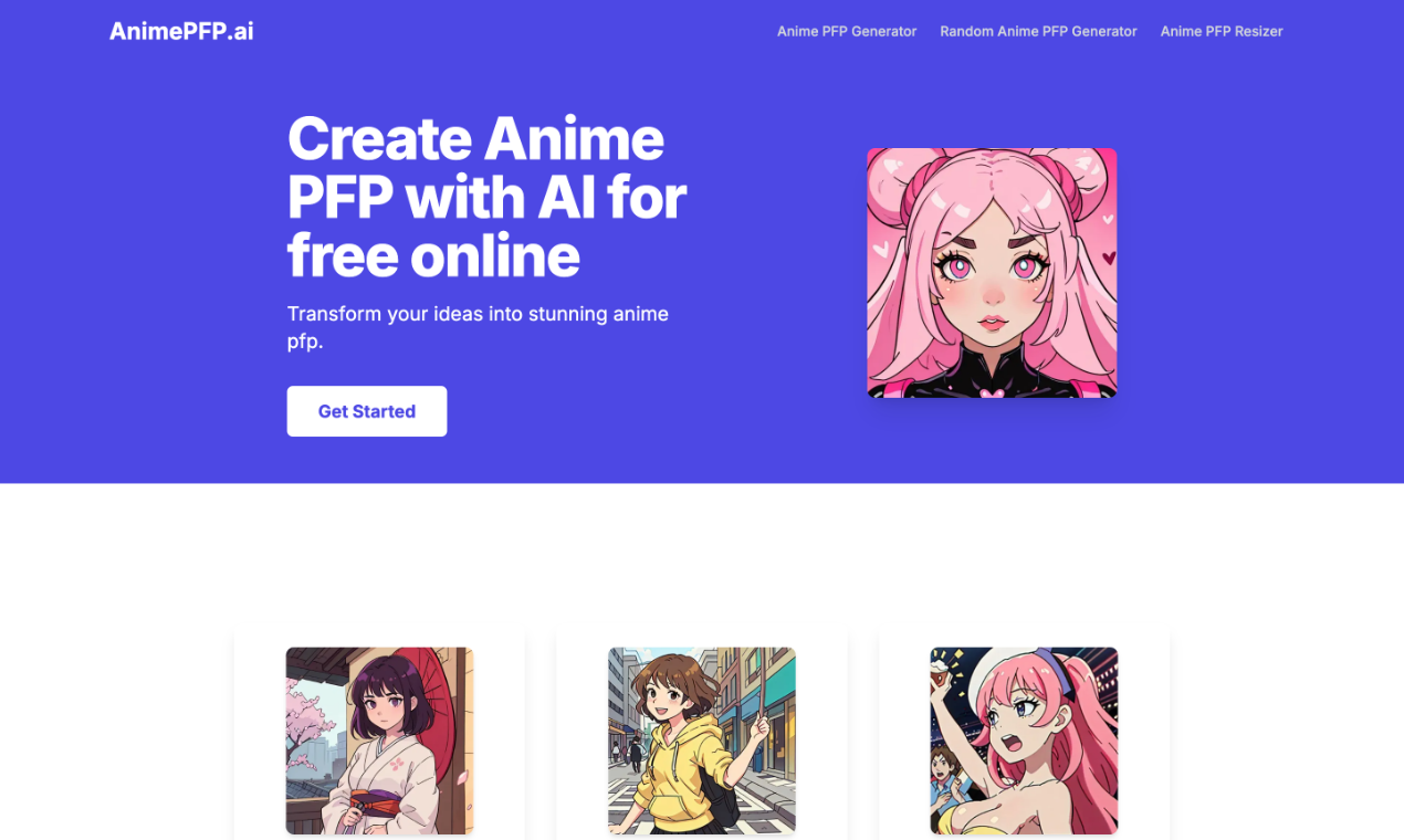 AnimePFP.ai - Create Anime PFP with AI for free | Resource.fyi