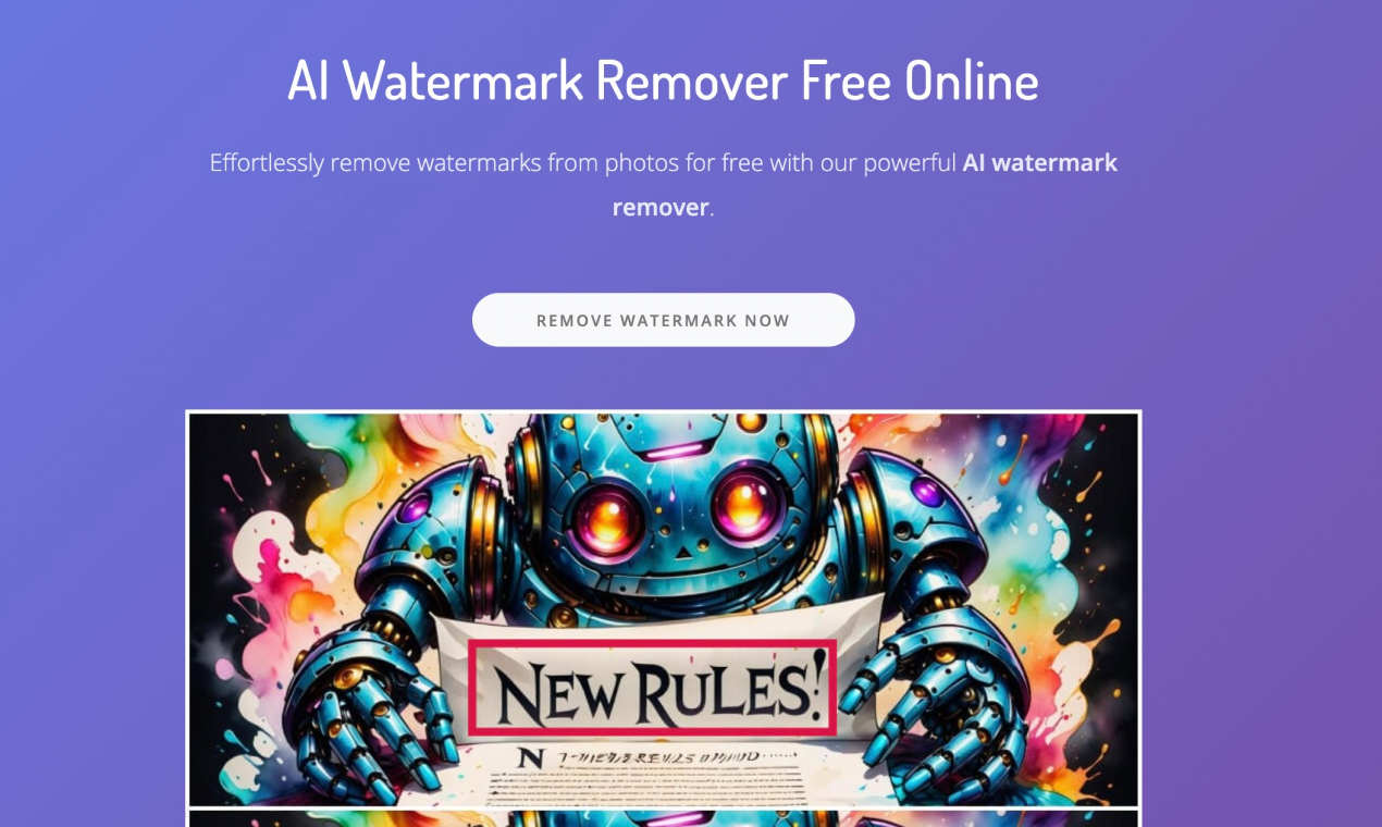 AI Watermark Remover Online - Remove watermark from photos | Resource.fyi