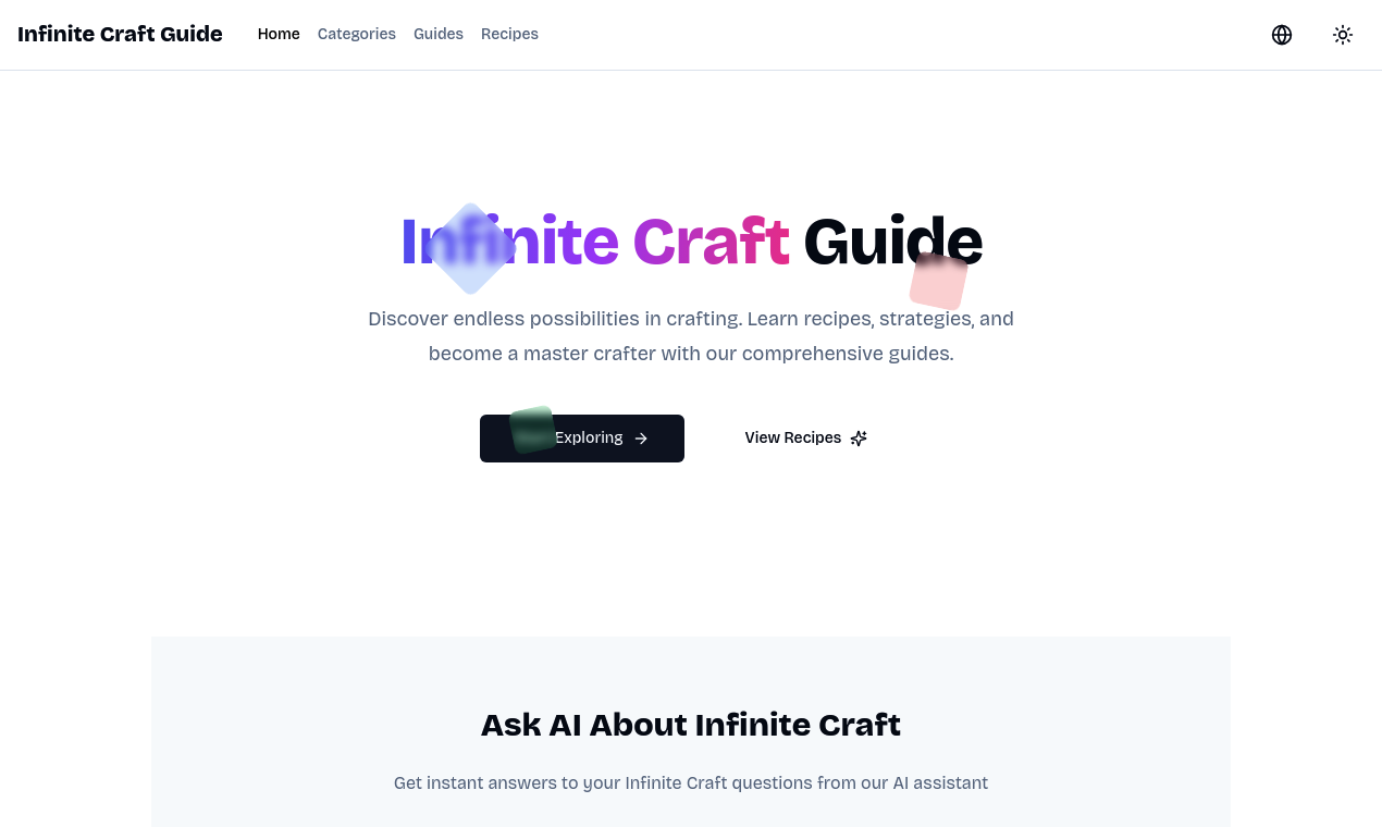 Infinite Craft Guide - Endless possibilities in crafting | Resource.fyi