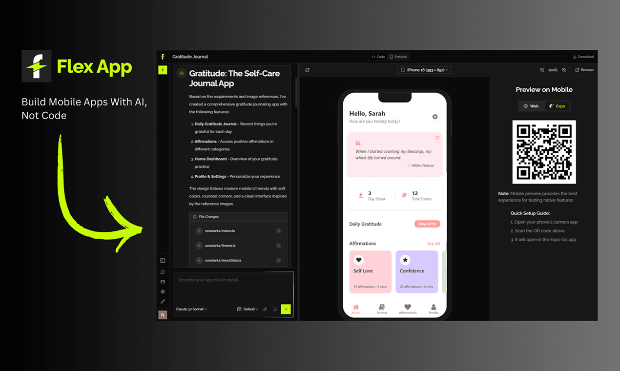 FlexApp - Build mobile apps with AI, not code | Resource.fyi