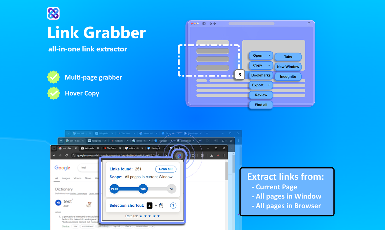 Link Grabber - Extract, Organize, and Filter page URLs | Resource.fyi