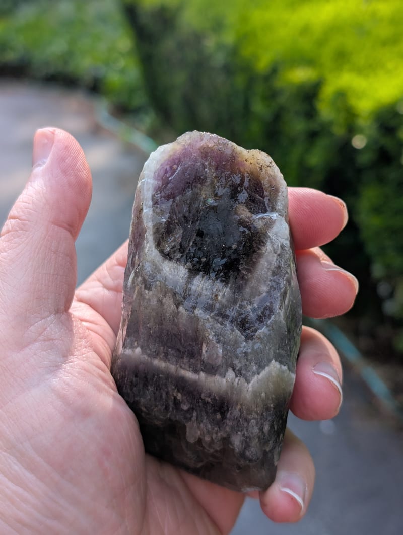 What to do with a big ol rough chonky amethyst? | Rock Tumbling Hobby