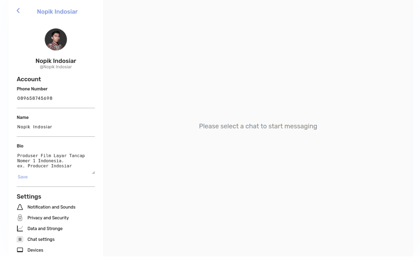 GitHub - noopik/telegram-clone: Telegram clone is a web site-based two ...