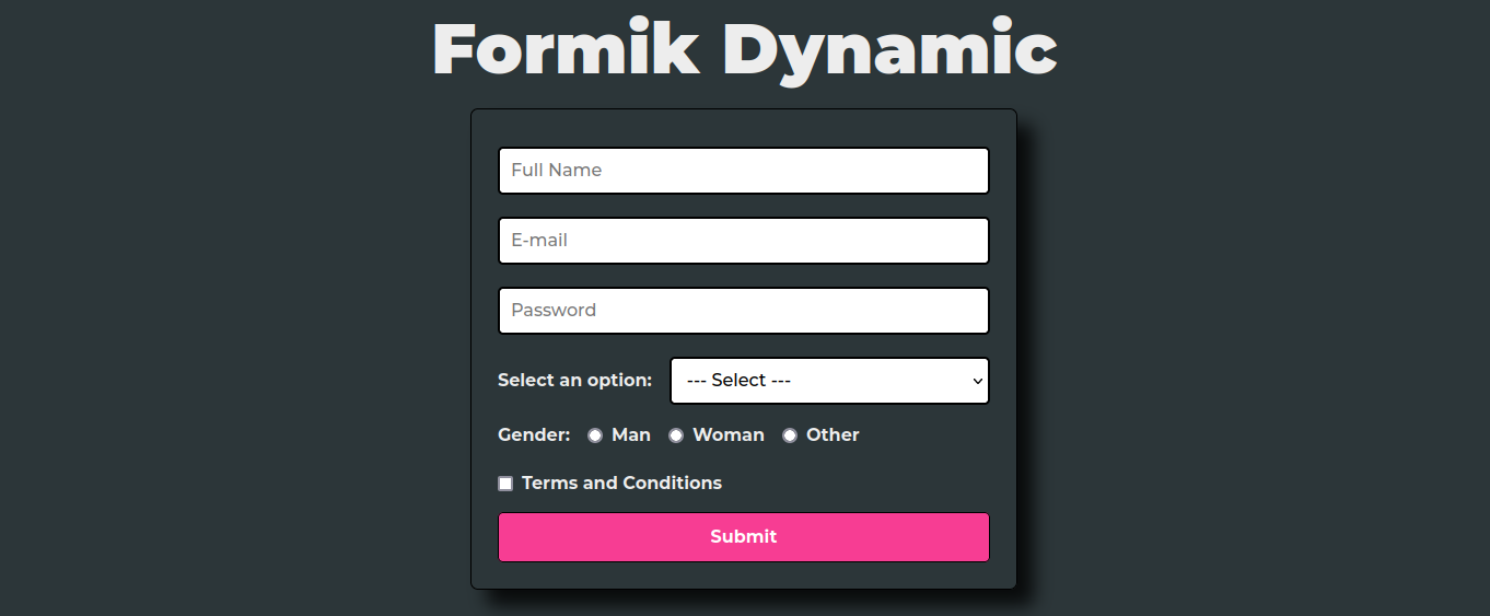 Dynamic Forms With Formik And React Js 📝 Dev Community