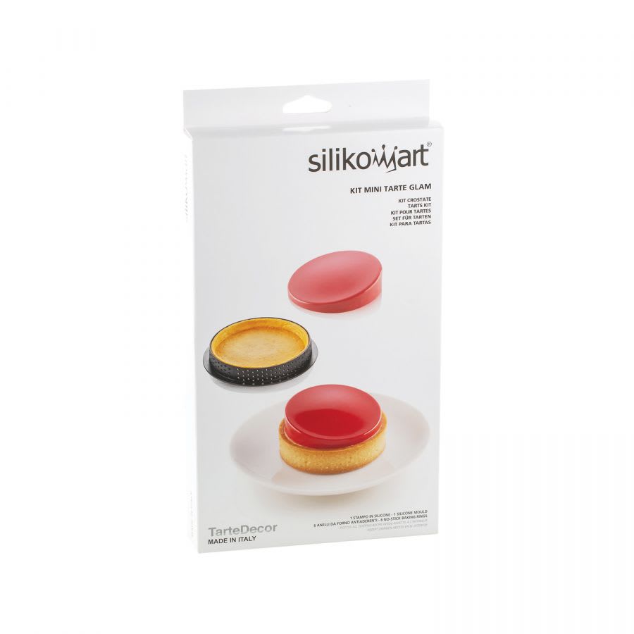 Kit Mini Tarte Glam - Kit Pâtisserie pour Mini Tartes Design | Silikomart