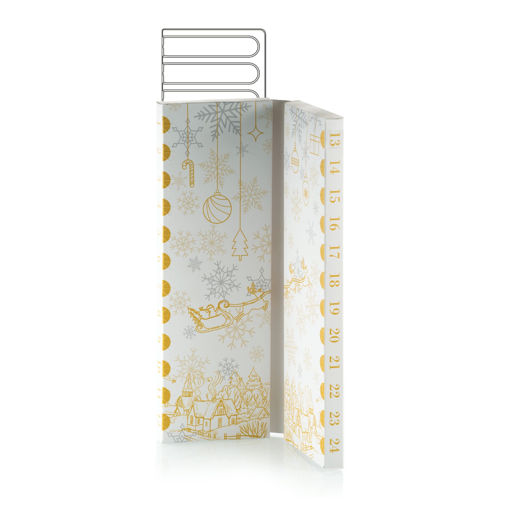 Set 2 Gift Box Christmas Countdown