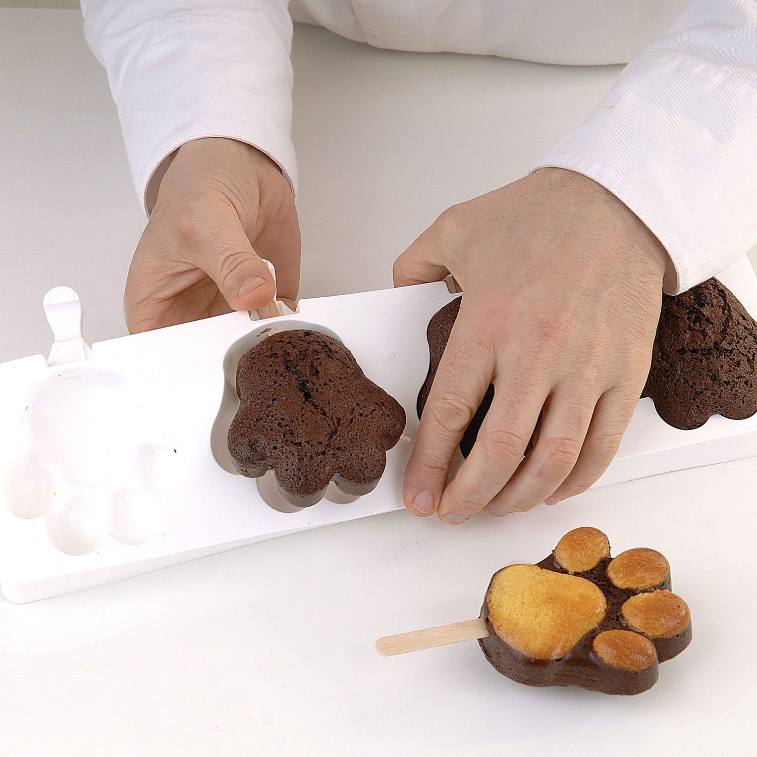 Gel06 Pata - 2 pcs - Ice mould dog paw | Silikomart