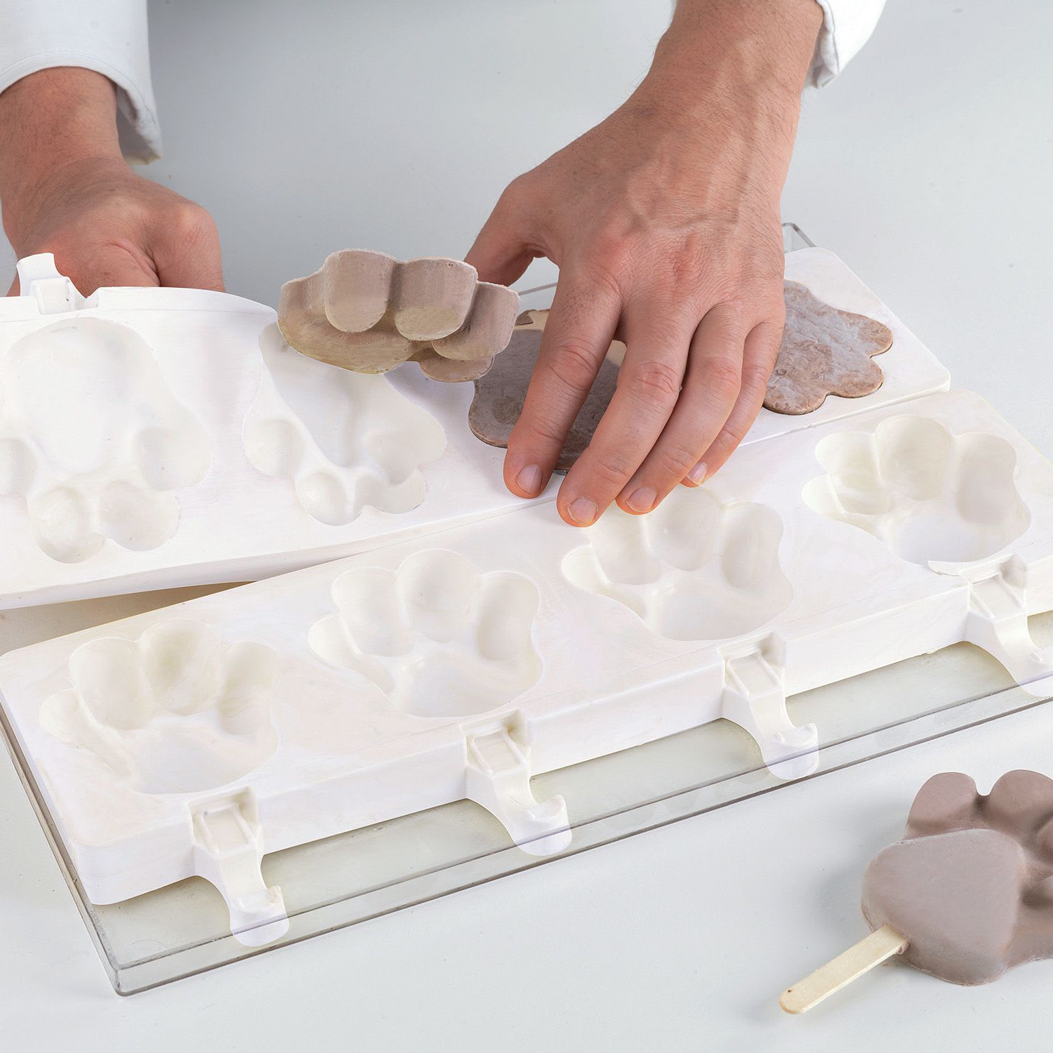 Gel06 Pata - 2 pcs - Ice mould dog paw | Silikomart