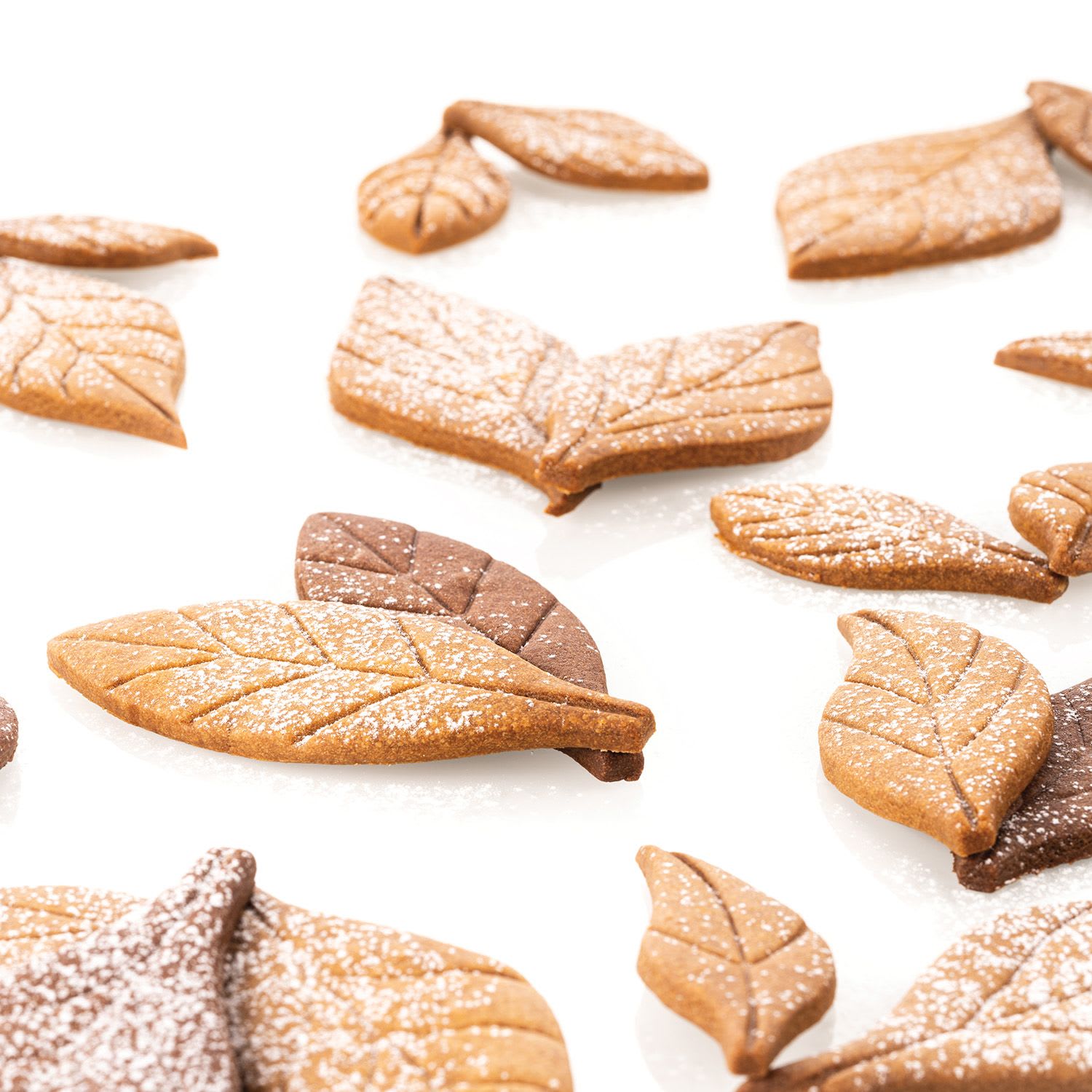 Voilà Cookie - Leaves - TPlus mould for cookies | Silikomart