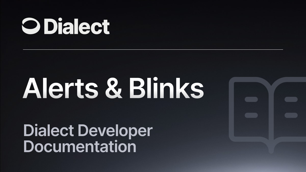 Welcome to Dialect - Dialect Developer Documentation