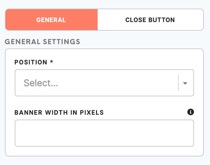 Meiro Business Explorer: web banners & custom close button, unlimited width - Meiro