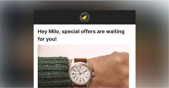 Incentive for the first purchase