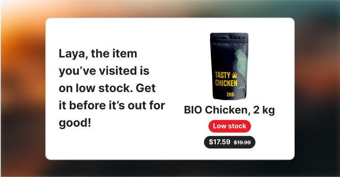 Low Stock Alerts: Encourage Visitors to Complete a Purchase