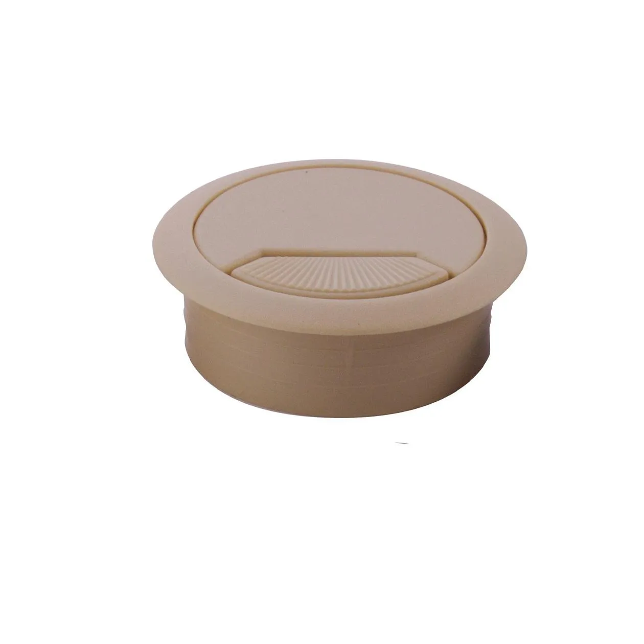 Plastic Cable Entry Cover, 60mm Diameter, Beige - Furnware Group