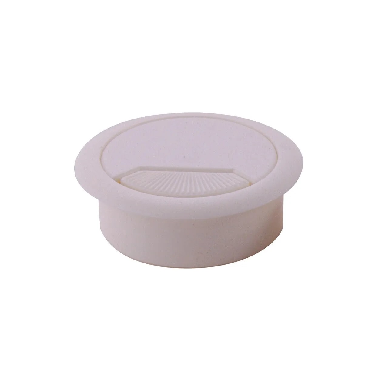 Plastic Cable Entry Cover, 60mm Diameter, White - Furnware Group