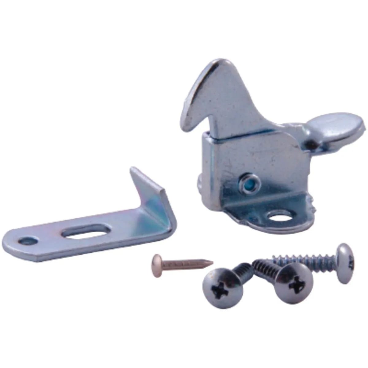 Steel Elbow Catch with Striker, Single Unit in Zinc Plated - Furnware Group