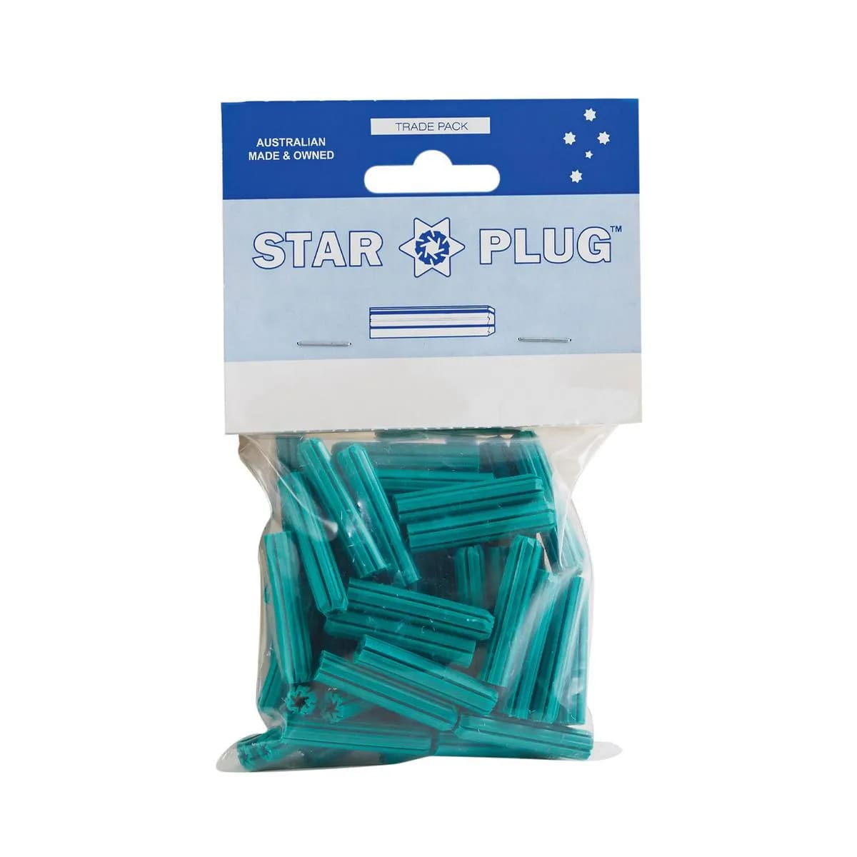 Inotech Star Plug, Plastic Wall Plugs, 6.5mm X 35mm, Pack Of 50 Pieces ...