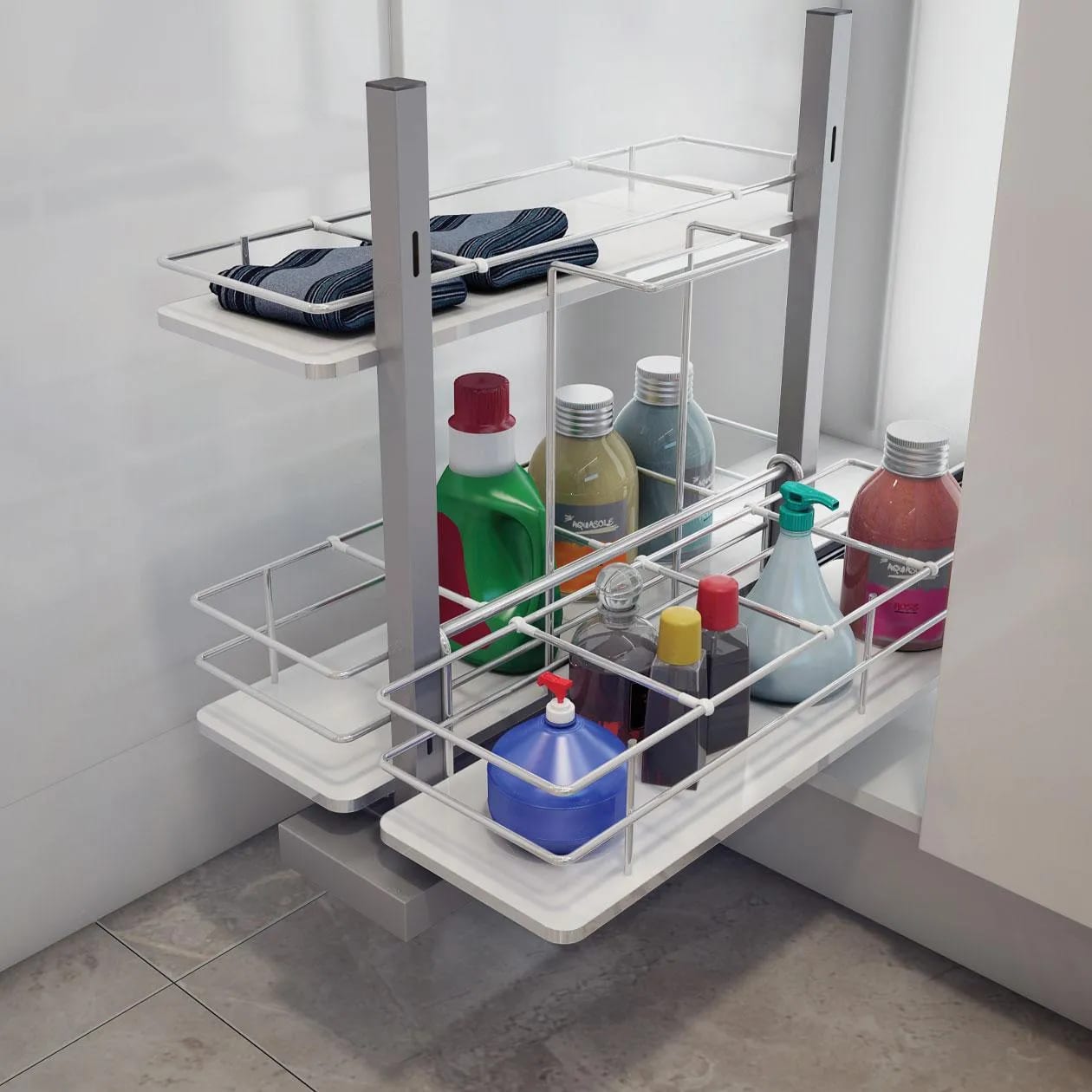 Giamo Soft Close Detergent Rack - Furnware Group