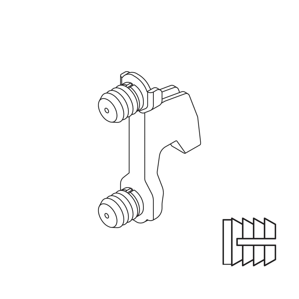 Front fixing bracket - Furnware Group