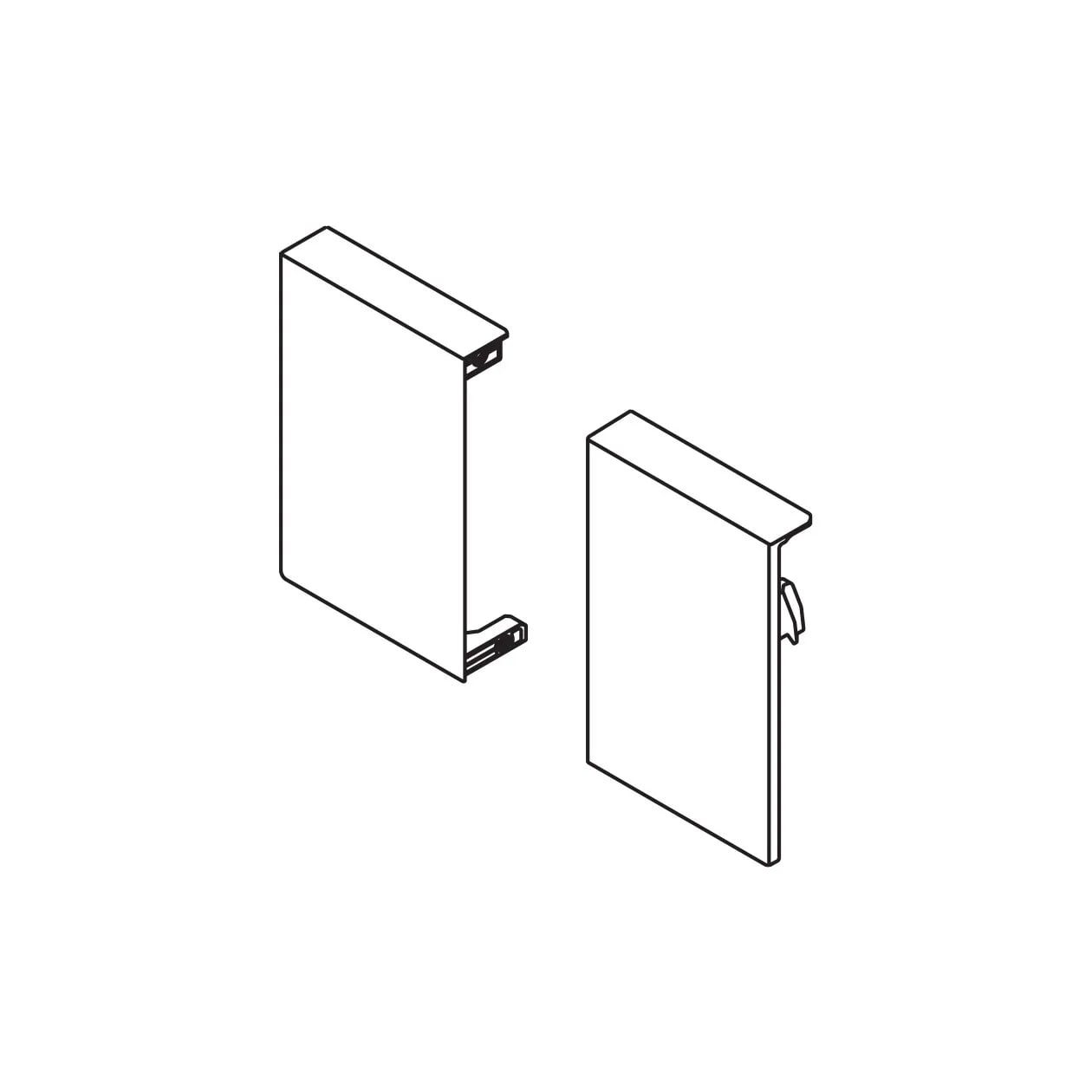 Inner drawer front fixing bracket - Furnware Group