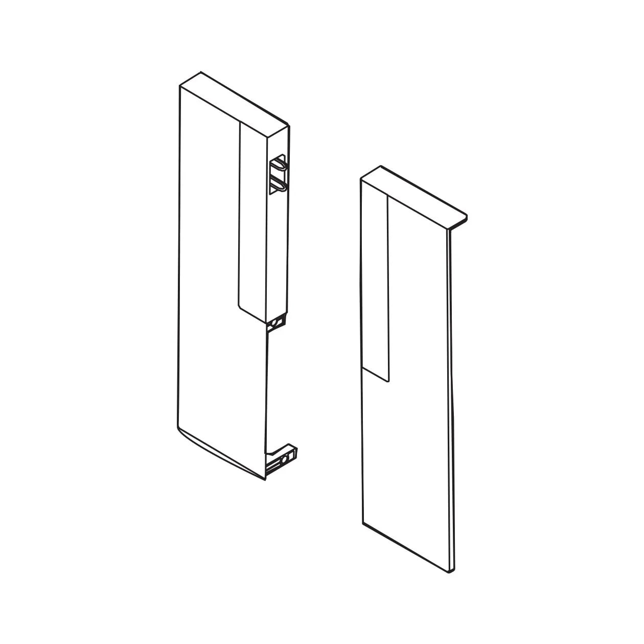 Inner drawer front fixing bracket - Furnware Group