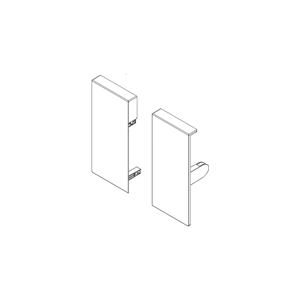 Harn Alunan Inner Drawer Front fixing bracket - Furnware Group