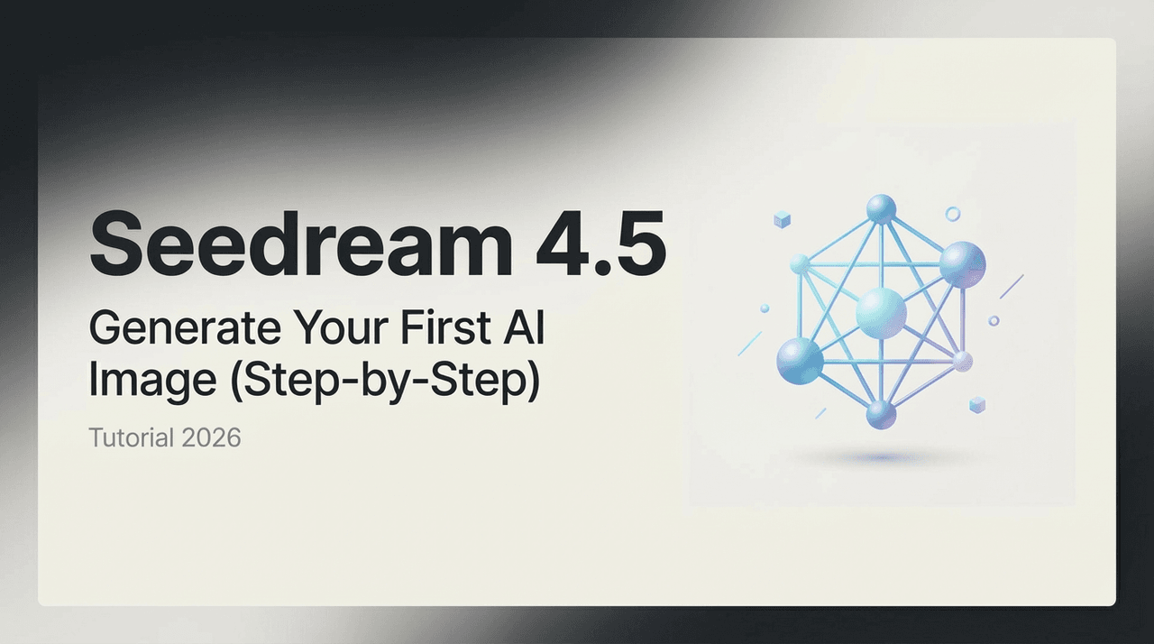 Seedream 4.5 Tutorial: Generate Your First AI Image (Step-by-Step) | Blog