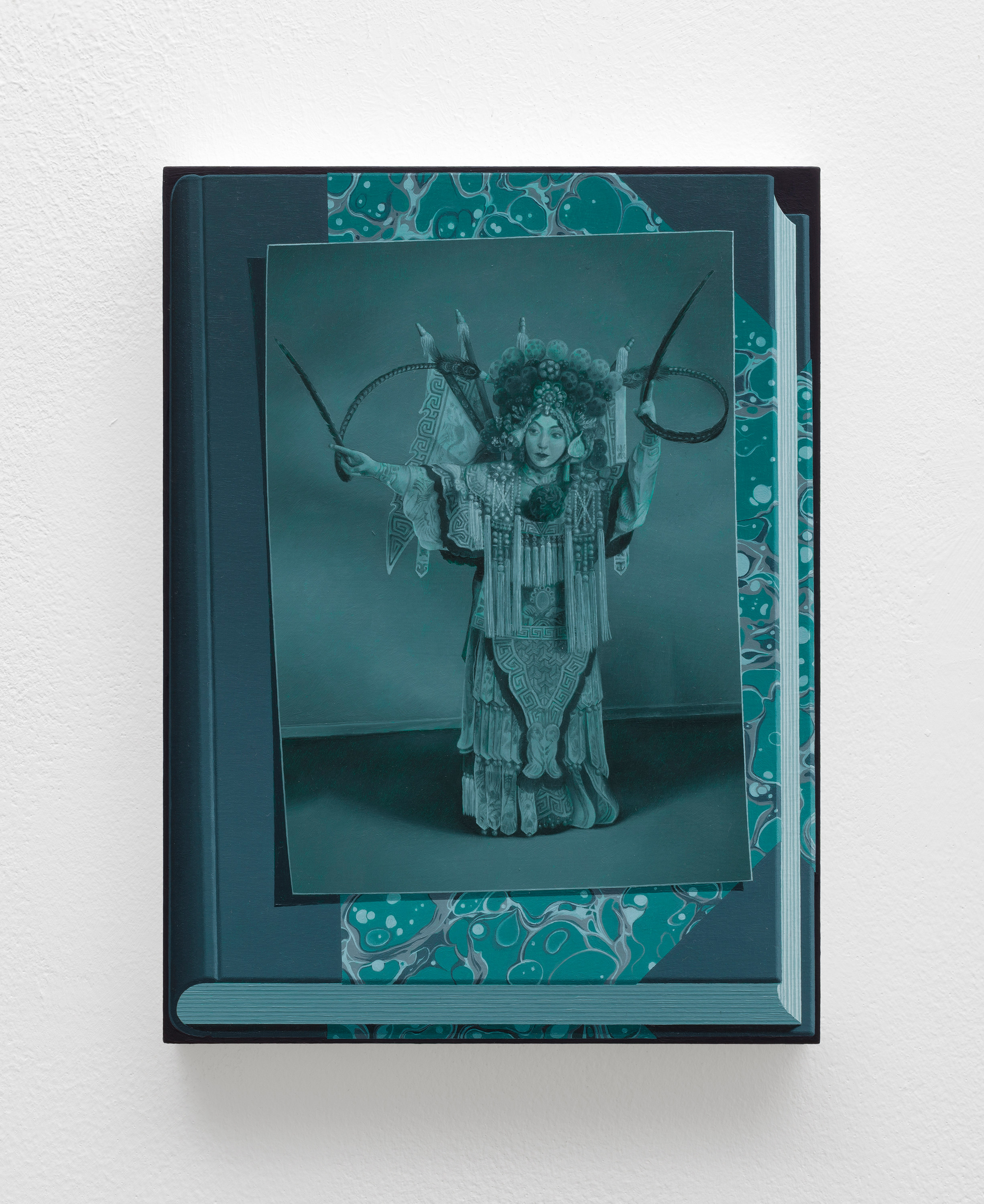 Docent - Color study (opera singer in green)