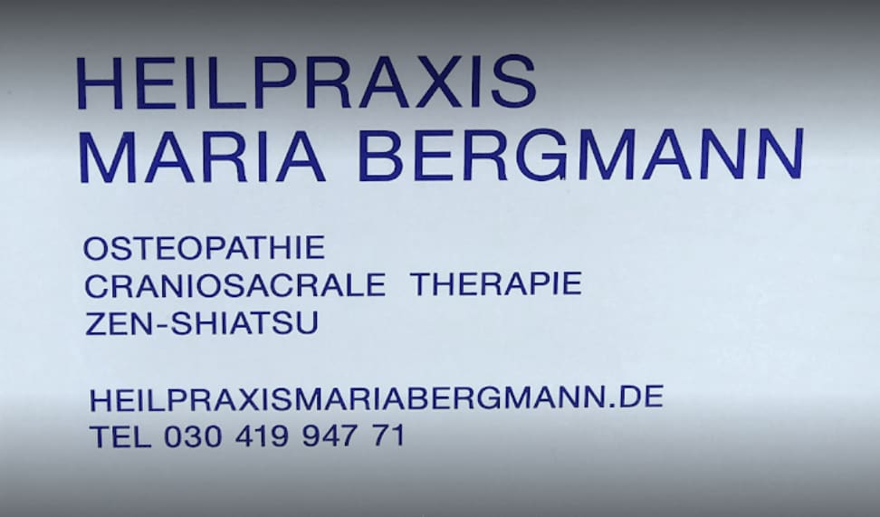 Maria Bergmann, Osteopathie in Berlin : Termin online buchen