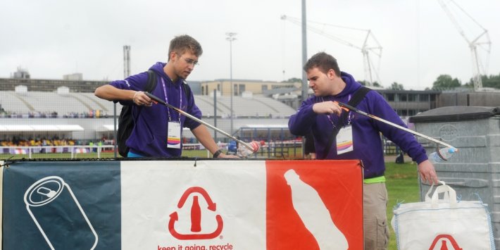 Special Olympians embrace recycling